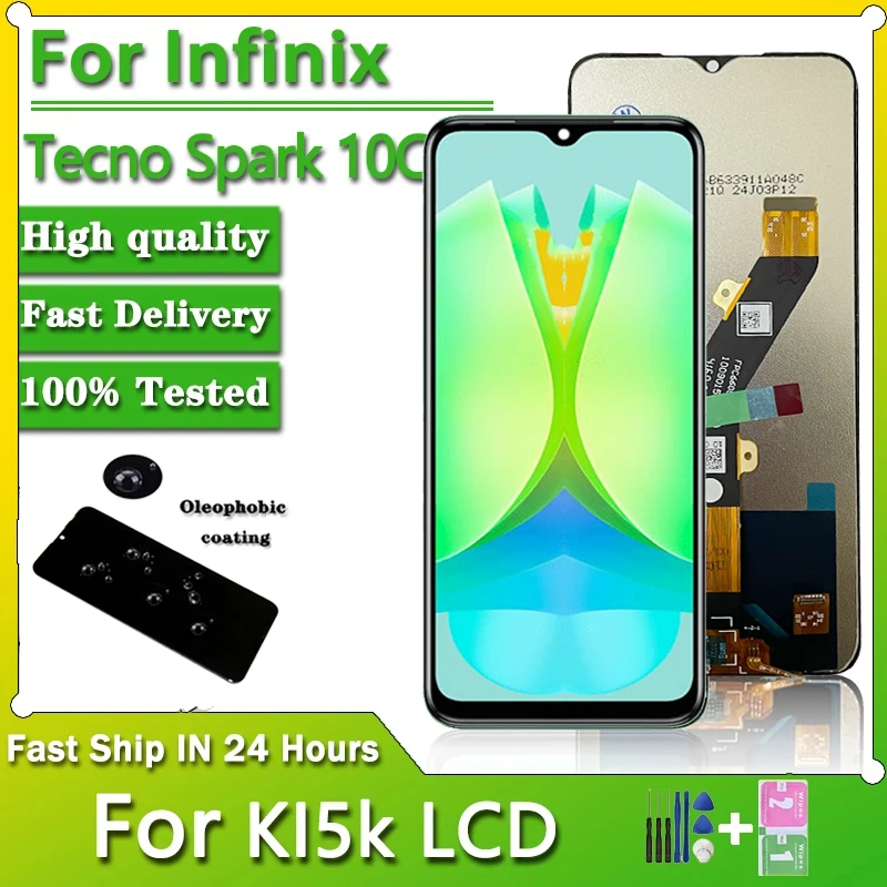6-6-LCD-For-Tecno-Spark-10C-LCD-KI5k-KI5m-Display-Touch-Screen ...