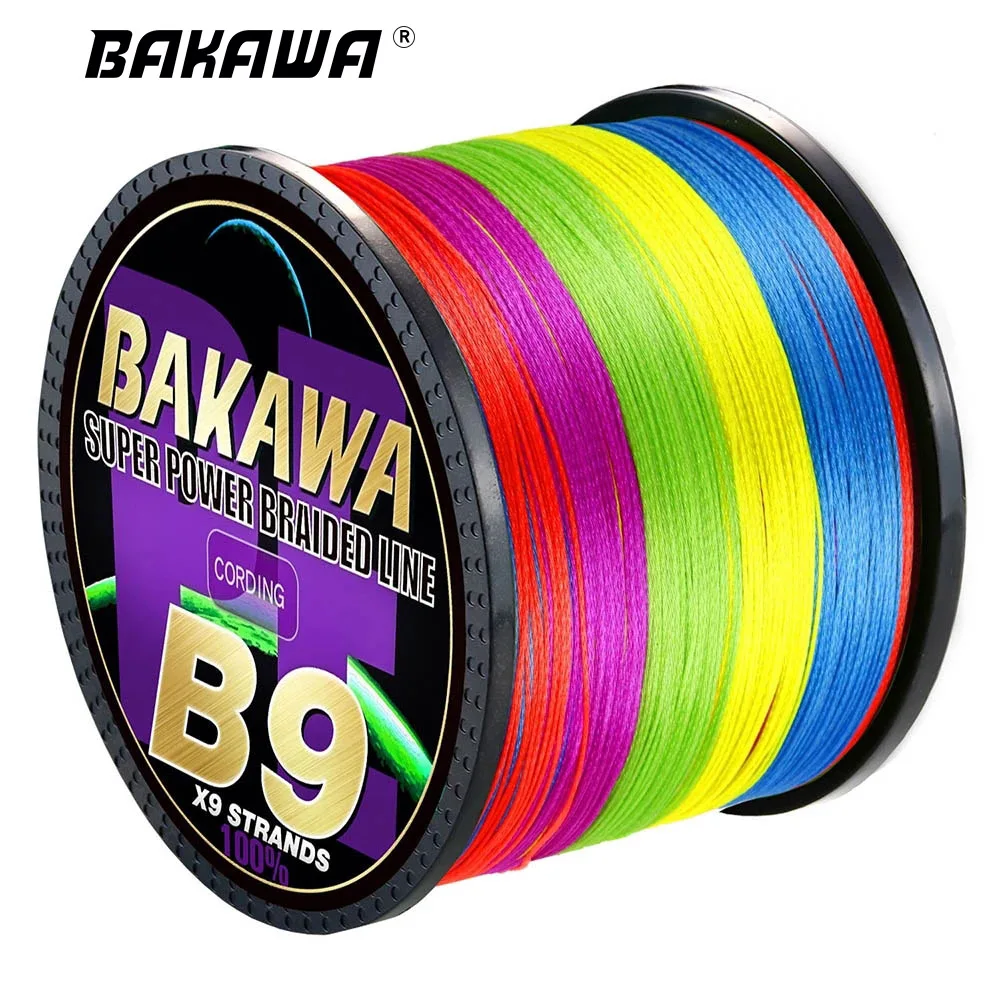 BAKAWA-9-Strands-Multifilament-PE-Braided-Fishing-Line-500M-300M-1000M-100M-Super-Strong ...
