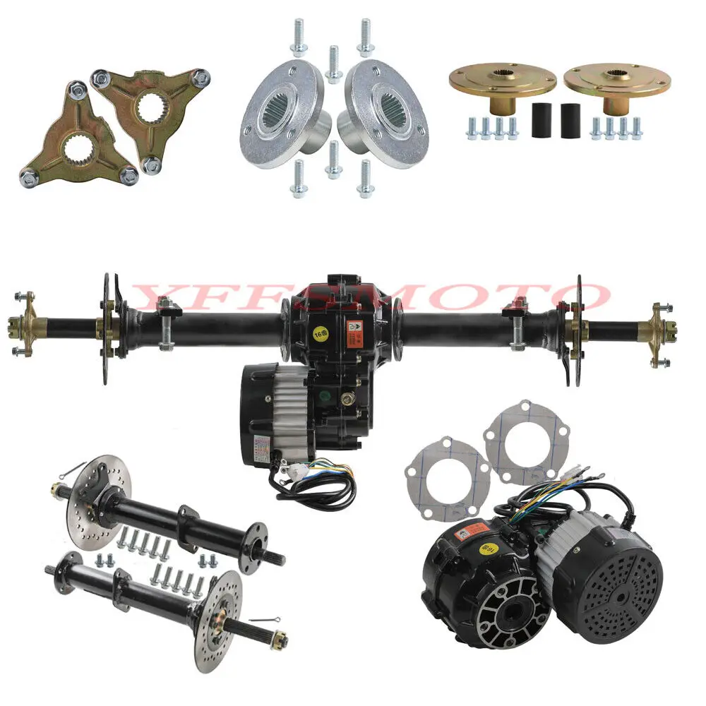 40-Rear-Differential-Axle-Kit-Electric-Brushless-Motor-for-5-6-7-Wheel ...
