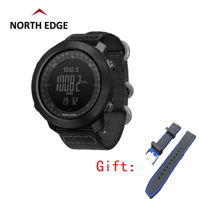 North Edge Men's Sport Digital Watch Hours Running Swimming Military ...