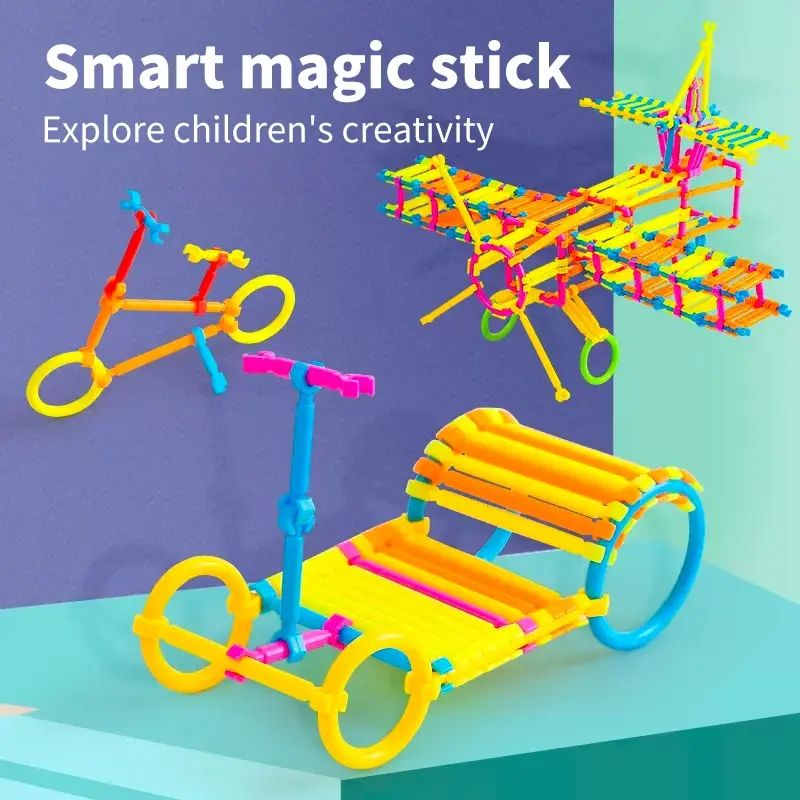 Smart-Stick-Patchwork-Wood-Stick-Plastic-Children-Puzzle-Early ...