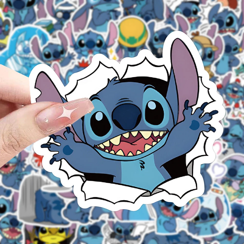 10-30-50-120pcs-Cute-Disney-Cartoon-Stitch-Stickers-for-Kid-Waterproof ...