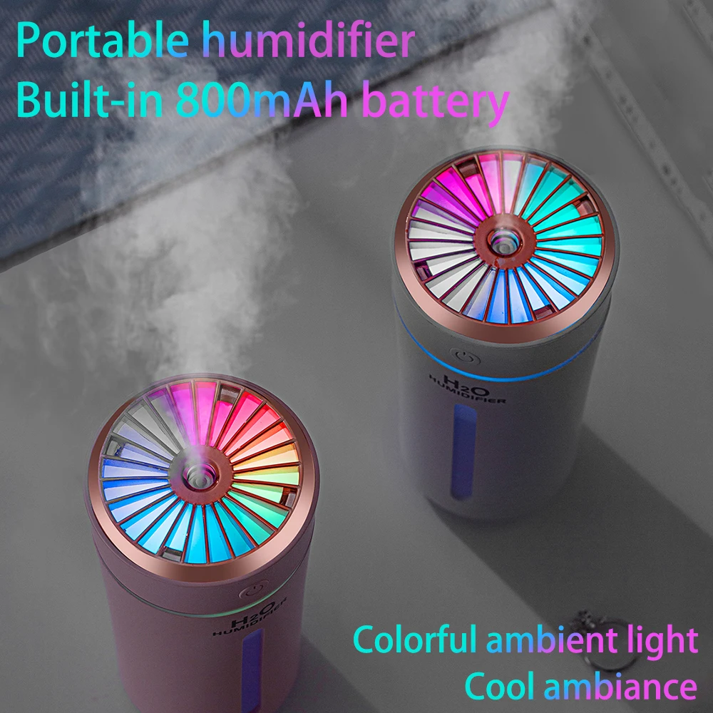 Portable Mini Air Humidifier Built-in rechargeable battery USB ...