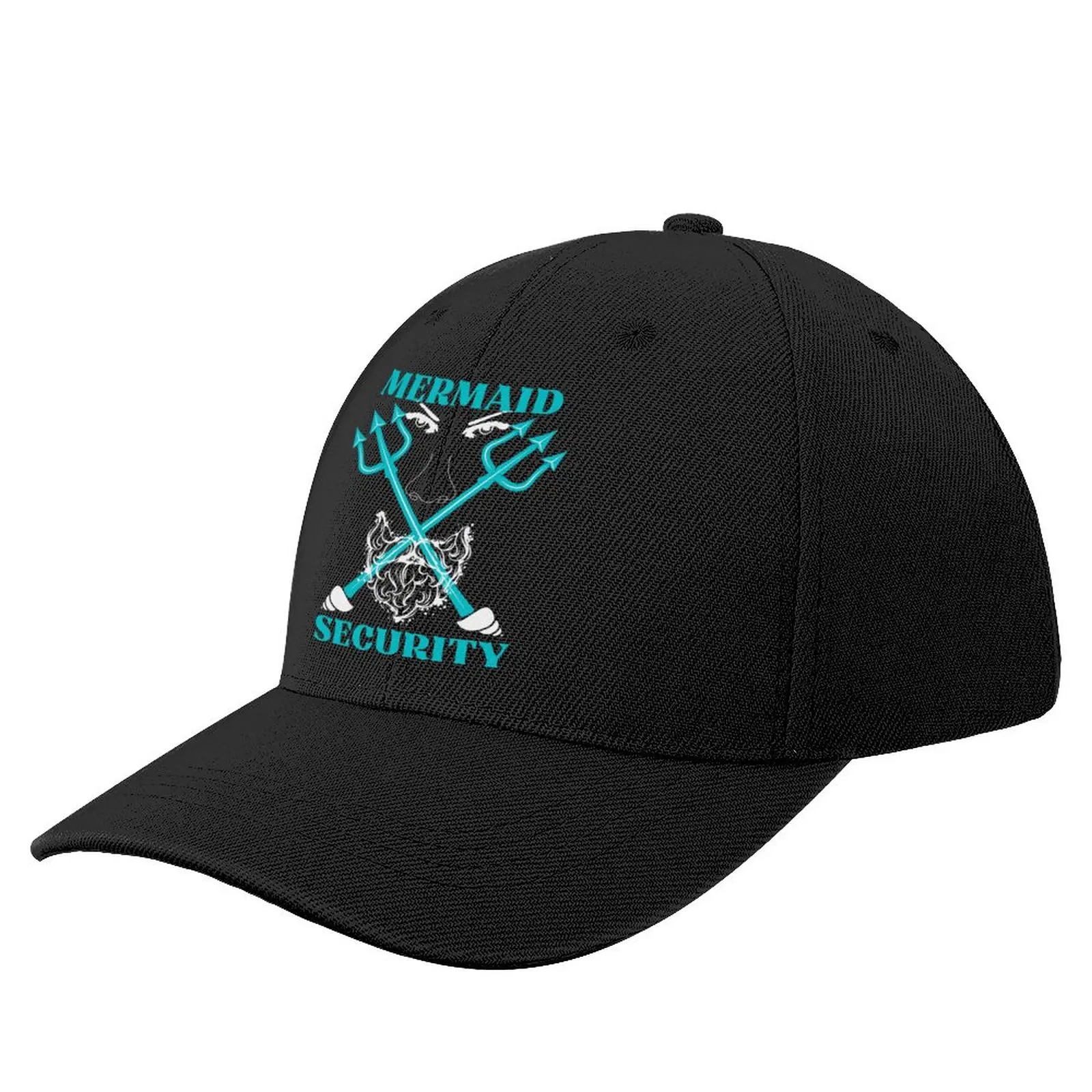 Mermaid-Security-Funny-Lifeguard-Swimmer-Costume-Merman-Baseball-Cap ...
