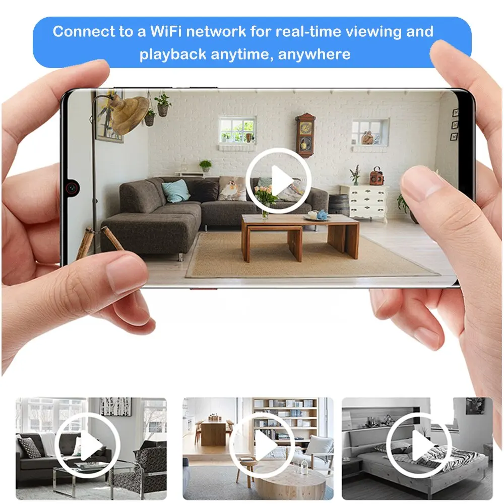 Mini Cameras Smart Home Security Camera Indoor Wireless WiFi Remote ...