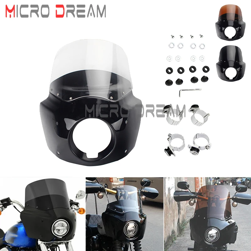 For-Harley-Sportster-XL883-XL1200-Custom-Nightster-Club-Style-Fairing ...