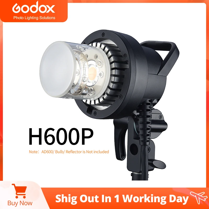 Godox H600P Bowens Mount Flash Head Handheld Extension Head for Godox ...
