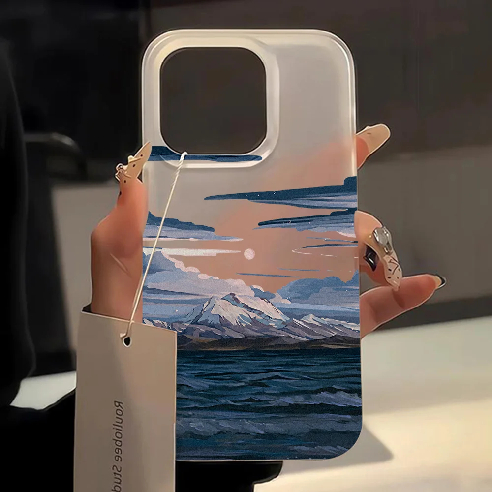 Anime Landscape Phone Case For iPhone 11 14 16 15 Pro Max 14 Plus 15Pro ...