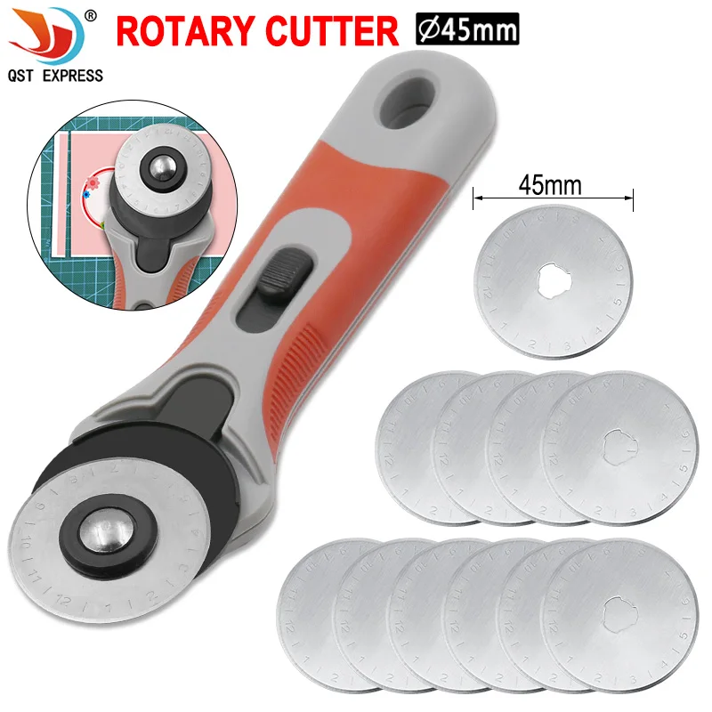 Safe-Patchwork-Roller-Wheel-Round-Knife-Cloth-Cutting-Knife-Leather ...