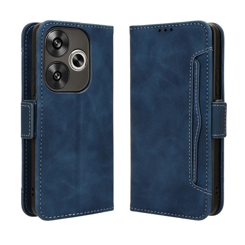 For Xiaomi Poco F6 5G Case Premium Leather Flip Multi-card slot Cover ...