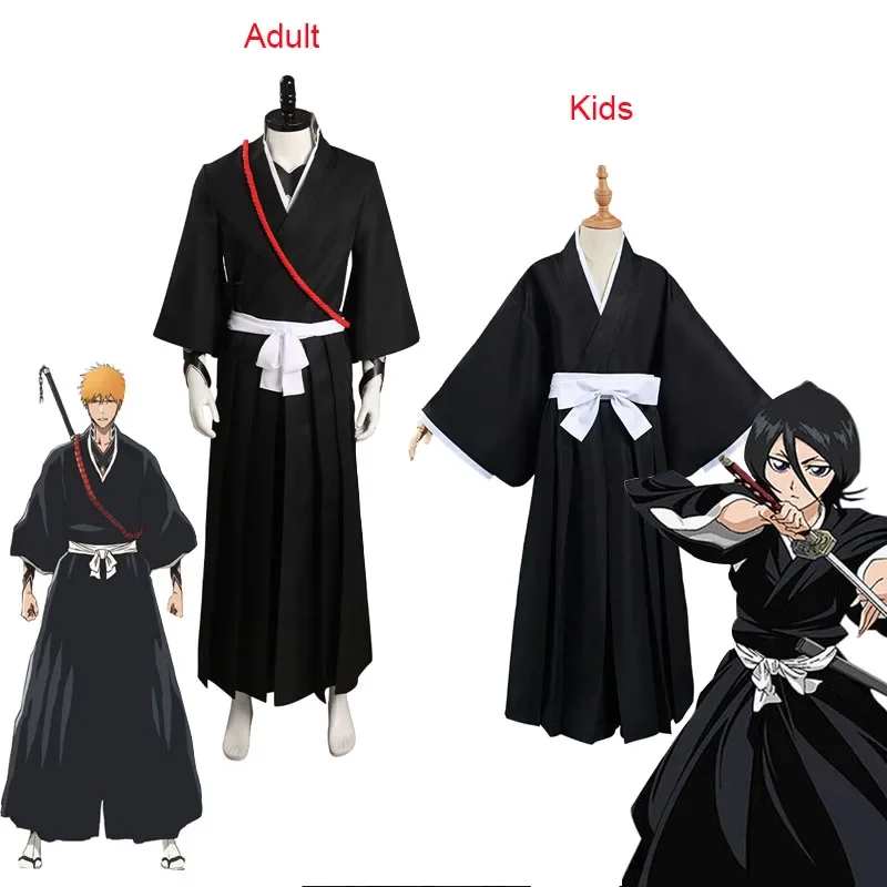 Adult-KIds-Child-Bleach-Kurosaki-ichigo-Kuchiki-Rukia-Hitsugaya-Toushirou-Diepa-Cosplay-Costume ...