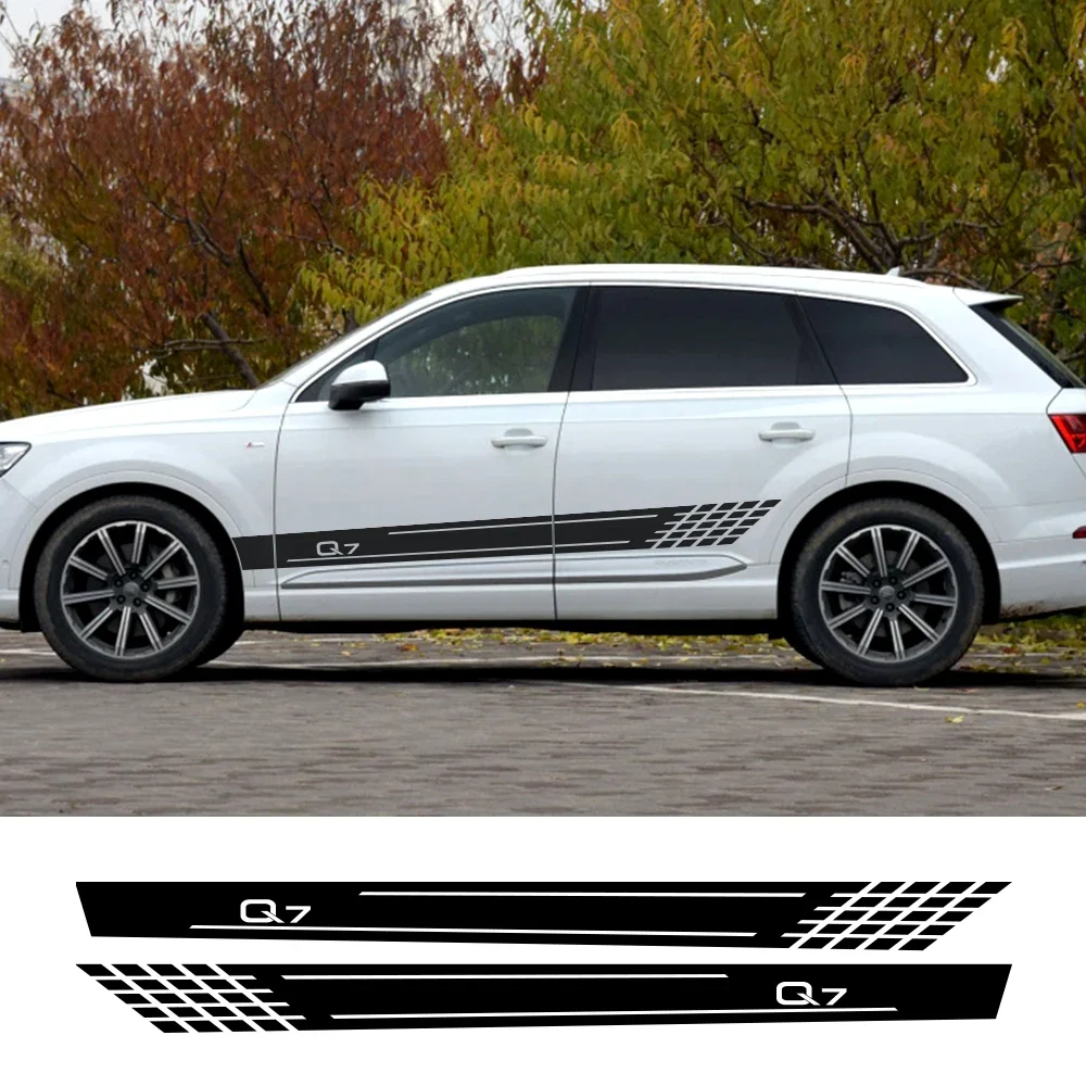 2PCS-Car-Long-Side-Door-Stickers-For-Audi-Q7-4M-Auto-Tuning-Accessories ...