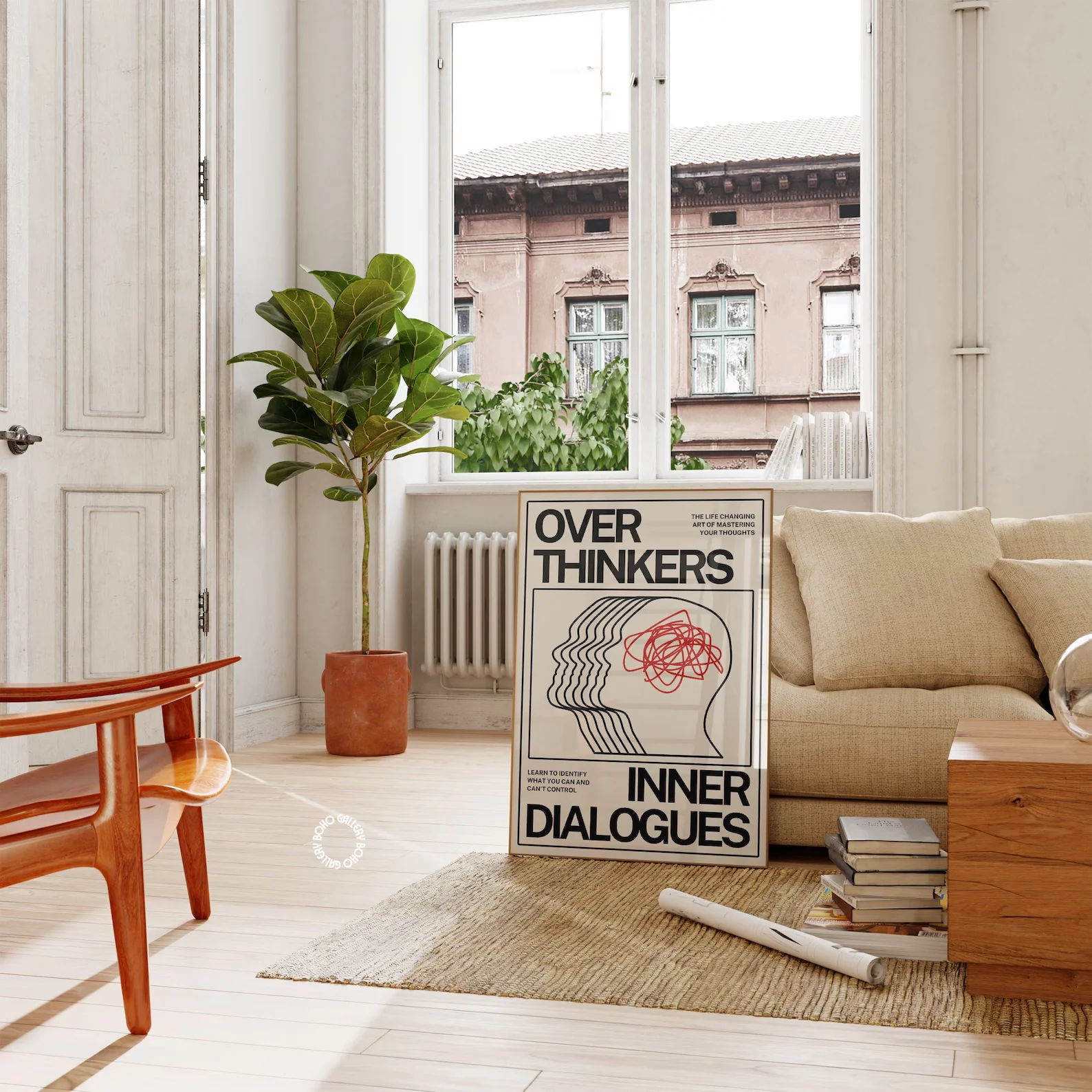 Overthinkers Print Set Creative Wall Print Colorful Poster Digital ...