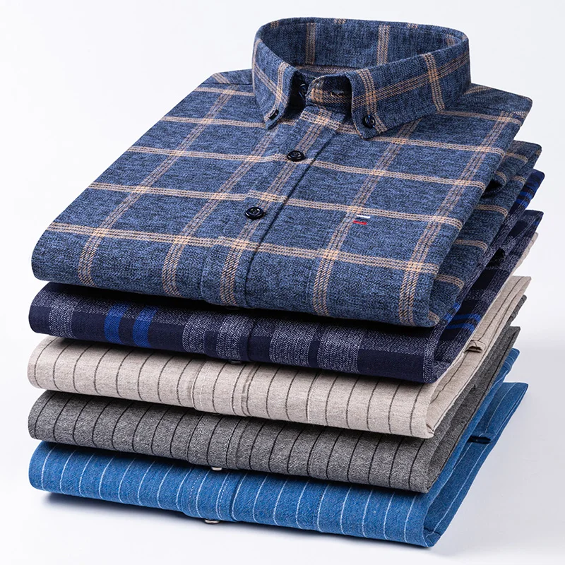 Large-size-S-to-7XL-100-cotton-sanding-shirts-for-men-Casual-long ...