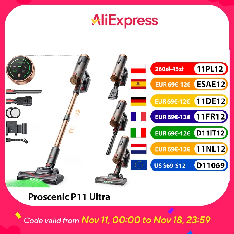 Proscenic P11 Ultra Cordless Stick Vacuum Cleaner: Products Info and Review