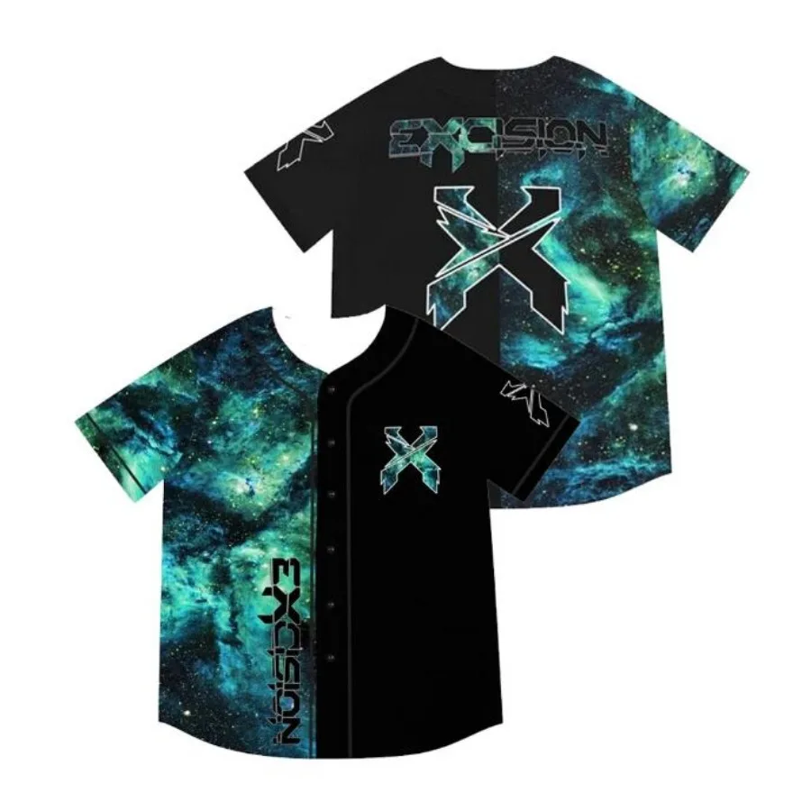 Excision Merch Headbanger Baseball T-shirt Women Men V-neck Short ...