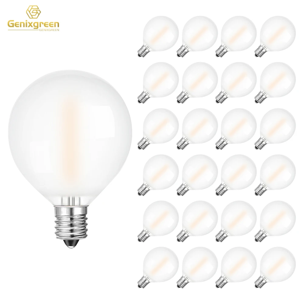 Genixgreen-G40-Frosted-Glass-LED-Bulbs-E12-C7-Screw-Base-Warm-White ...