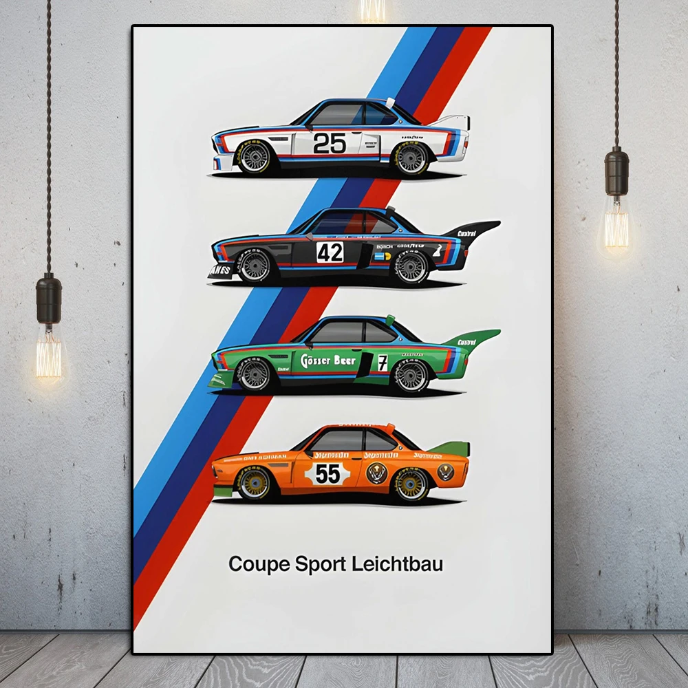 Luxury-Racing-Graffiti-Canvas-Painting-Abstract-Sports-Car-E92-Poster ...