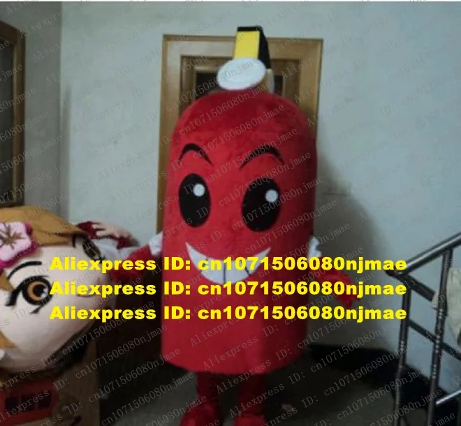 Important Red Fire Extinguisher Flame Arrester Damper Mascot Costume ...