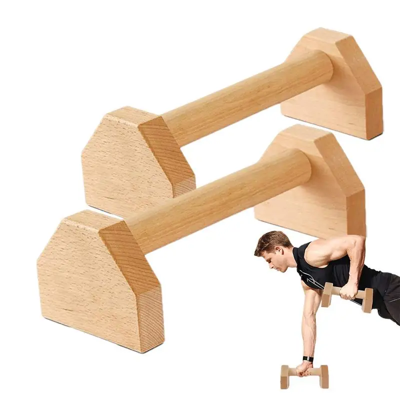 NEW-1-Pair-Wooden-Push-up-Bar-Stands-Gym-Push-Ups-Rack-Board-Fitness ...