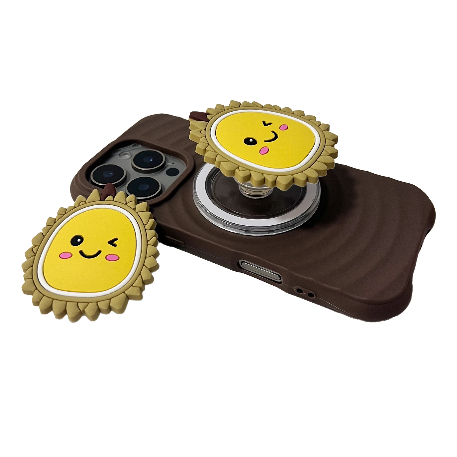 Soft Cute NaughtyDurian Cellphone Holder Griptok Phone Stand Holder ...