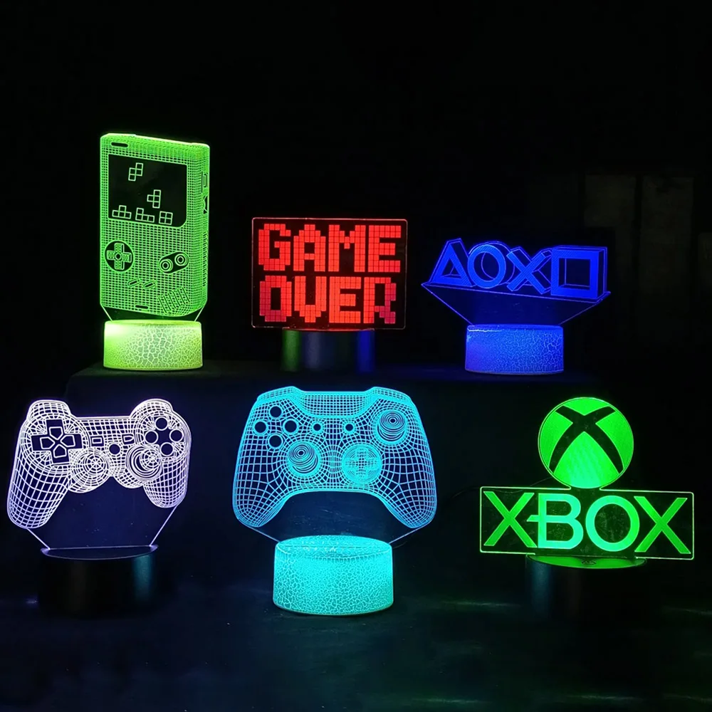 3D-led-lamp-Gaming-room-light-Games-NightLight-Gaming-Table-Lamp-for ...