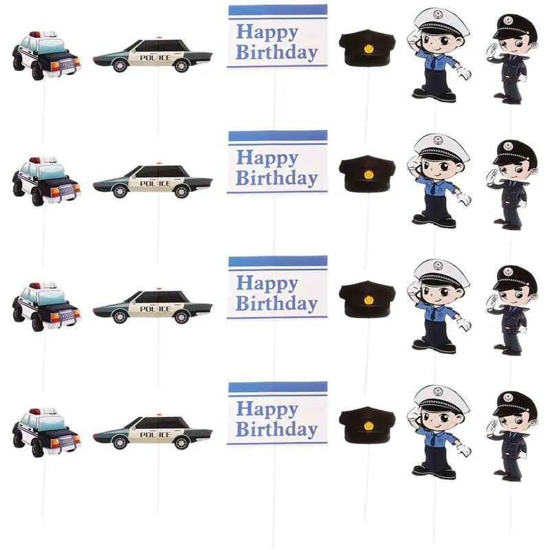 Police Cupcake Decorations
