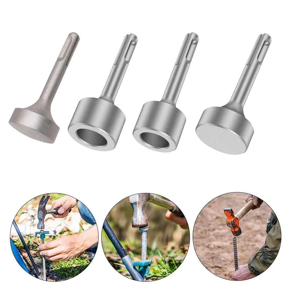 Round-Shank-Piling-Hammer-Bits-Ground-rod-driver-85mm-Steel-Drill-Bit ...