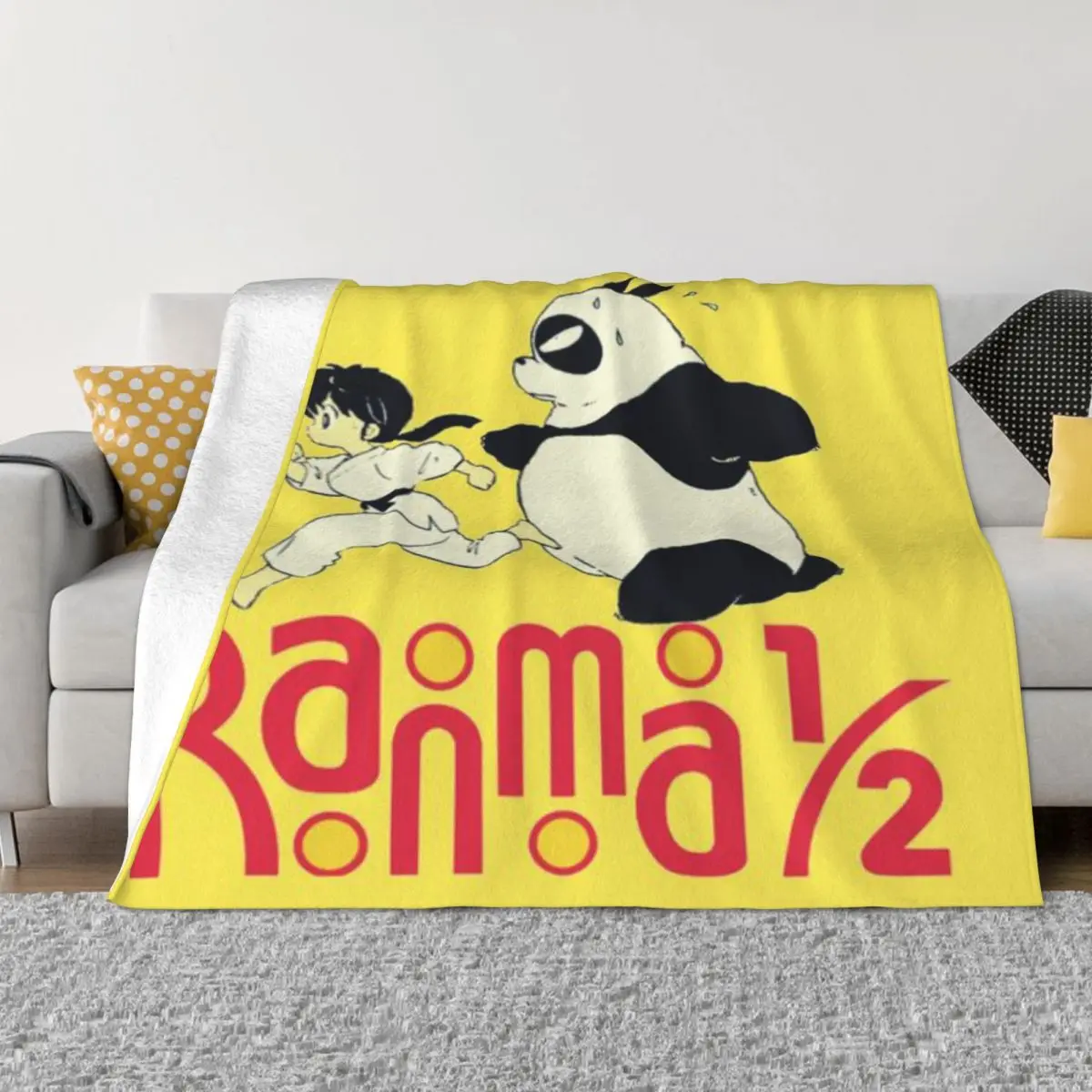 Ranma-Panda-Run-ORIGINAL-DRAWN-de-SillyFun-Redbubble-Com-Una-manta-de ...