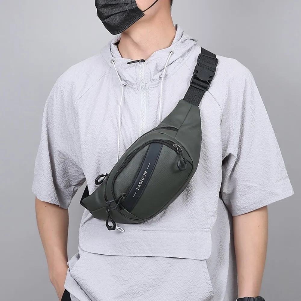 Jogging Multi-function Men Chest Bag Waterproof Large Capacity Running ...