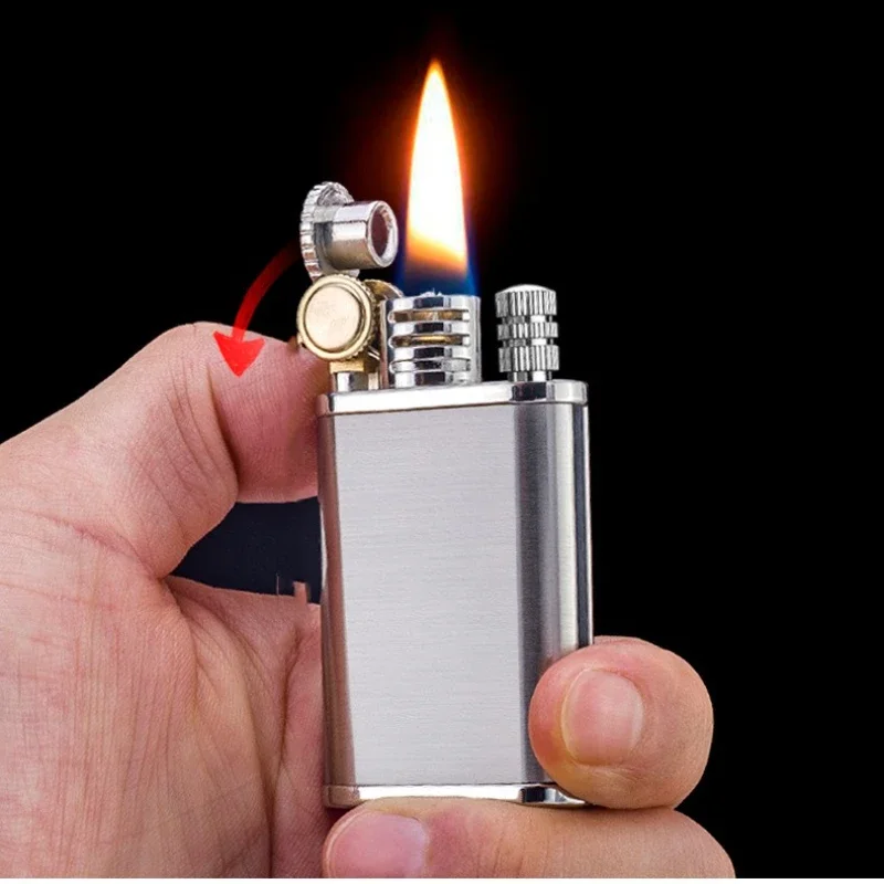 CHIEF-Personalized-Metal-Wheel-Kerosene-Lighter-Windproof-Cigarette ...