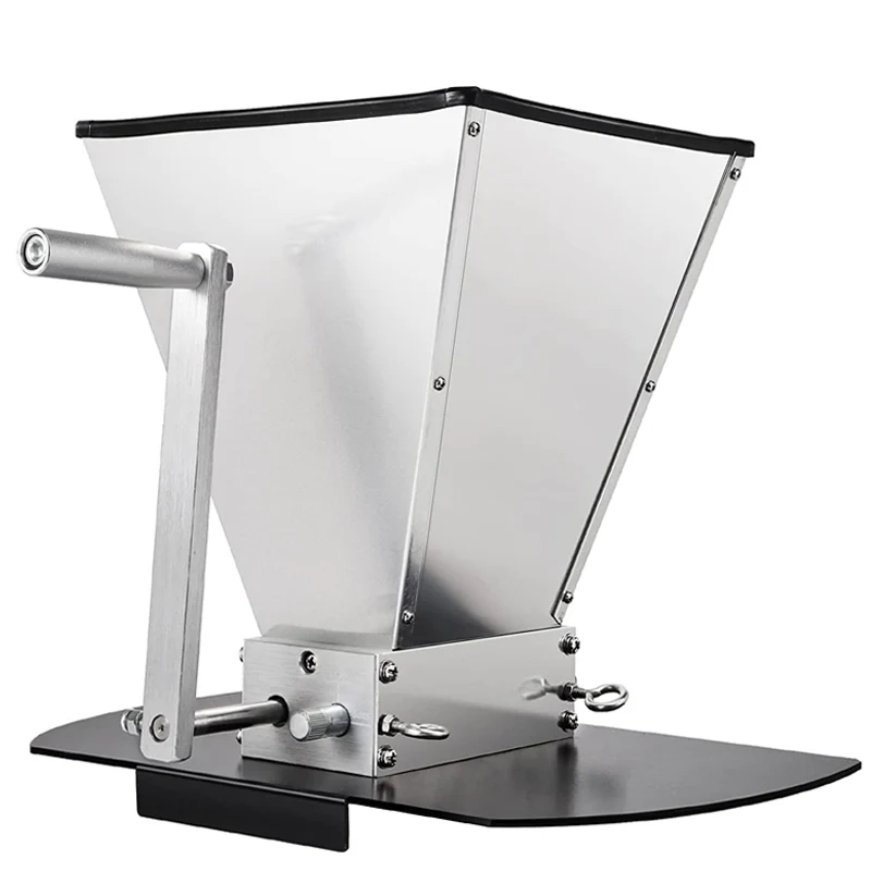 맥아 밀 브루어리 더블 롤러 밀 홈 브루잉을위한 최고의 맥아 그라인더 스탠드가 있는 스테인레스 스틸 보리 크러셔 곡물 밀