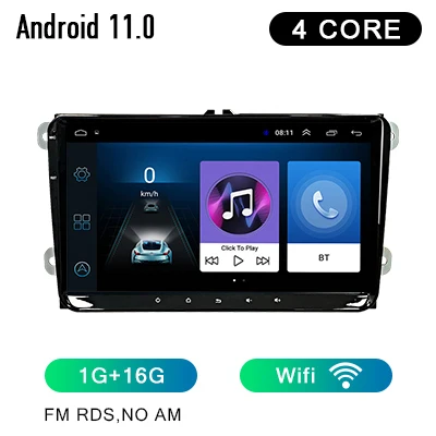 Car radio 2din android 11 screen stereo For VW Volkswagen Golf Jetta ...