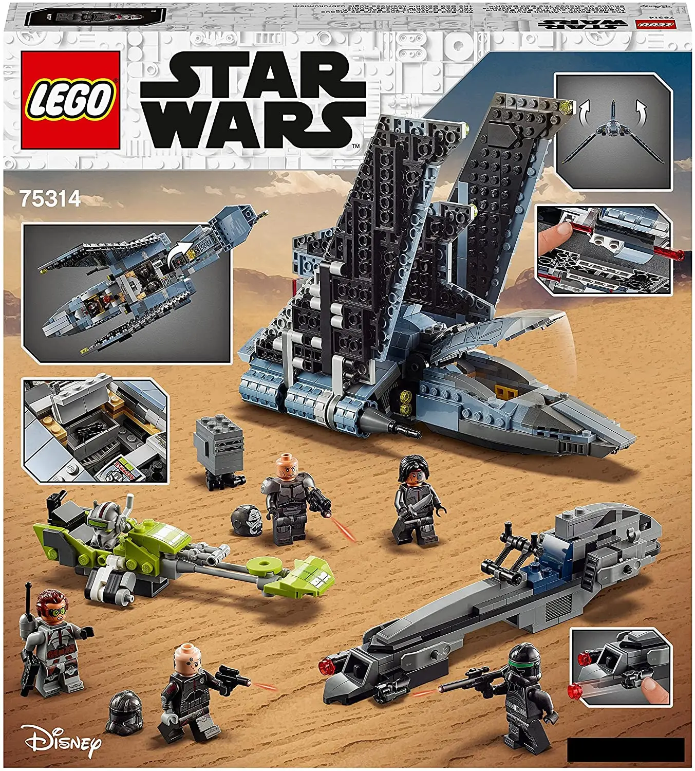 LEGO-75314-Star-Wars-The-Bad-Batch-attack-shuttle-construction-toy-from ...