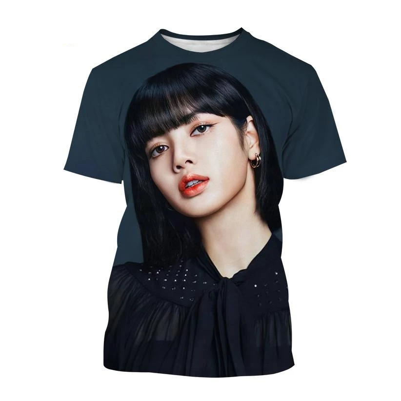 New-Lisa-3D-T-shirt-Pop-Music-Combination-Lisa-Print-T-shirt-Hip-hop ...