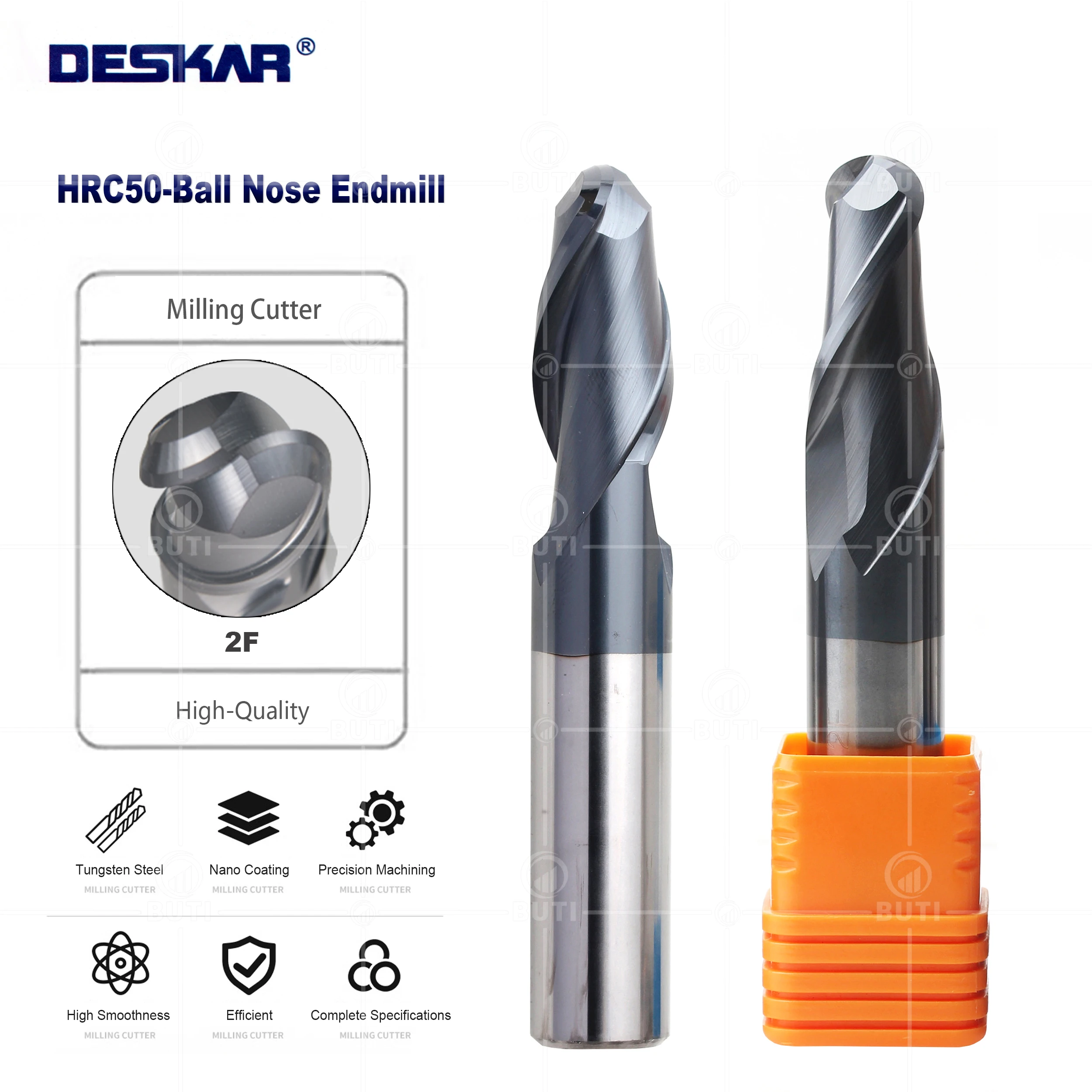 DESKAR-100-Original-R4x8x20x100-R5x10x25x100-R6x12x24x100-R8x16x35x100-R10-Ball-Nose-End-Mills ...