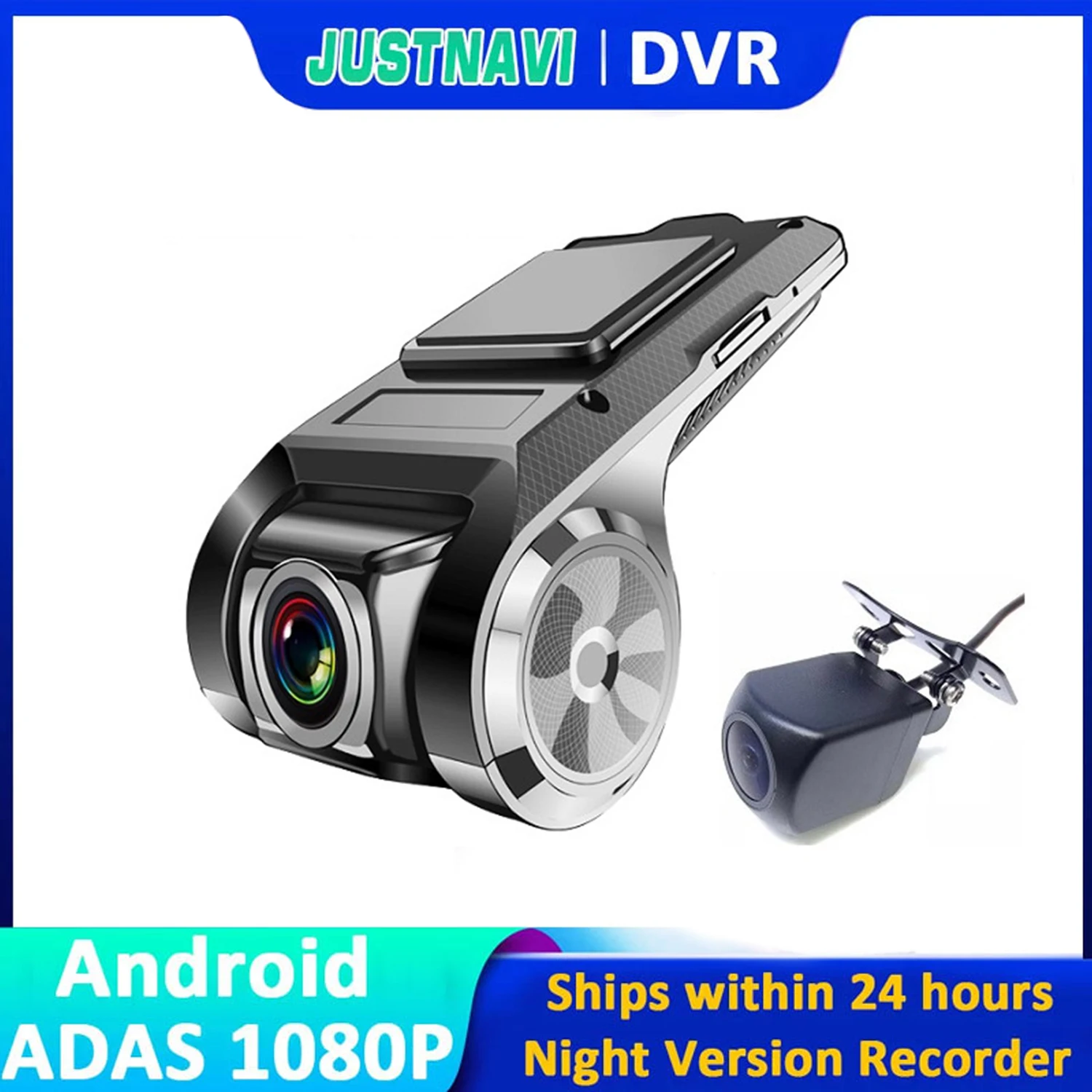 JUSTNAVI-Car-DVR-Dash-Cam-Full-HD-1080P-Cyclic-Recording-ADAS-Auto ...