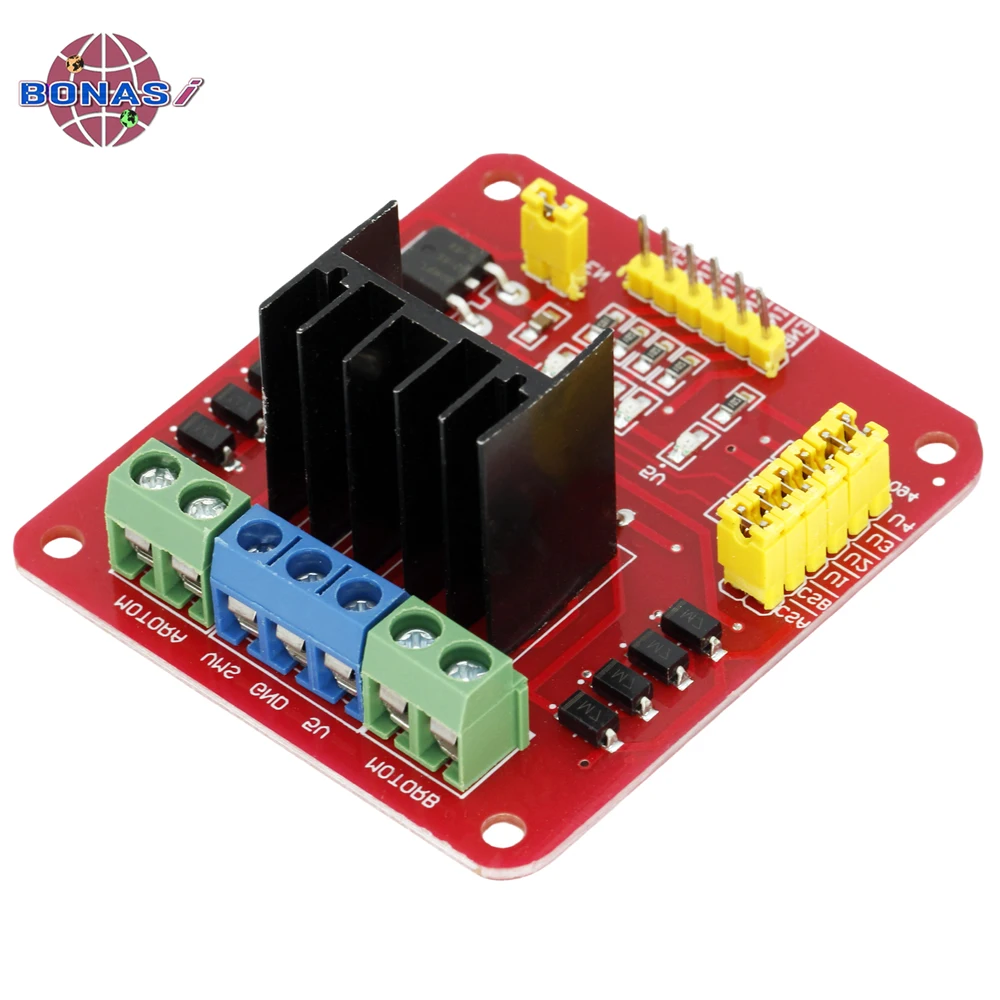L298N-DC-Stepper-Motor-Driver-Stepper-Module-Max-20W-2A-Dual-H-Bridge ...