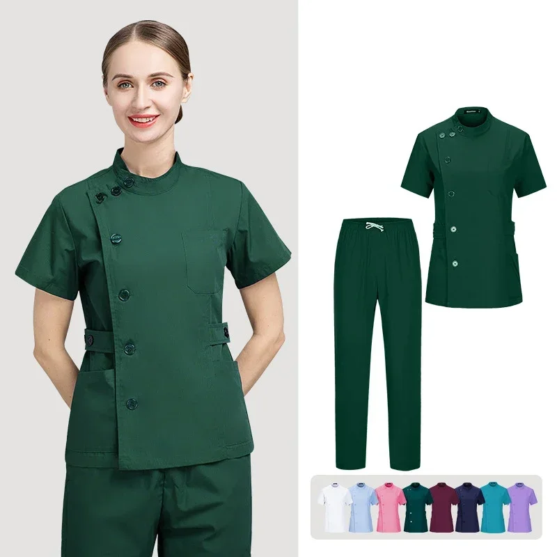 Wholesale-Dental-Clinic-Pharmacist-Uniforms-Suits-Short-sleeved-Doctor ...