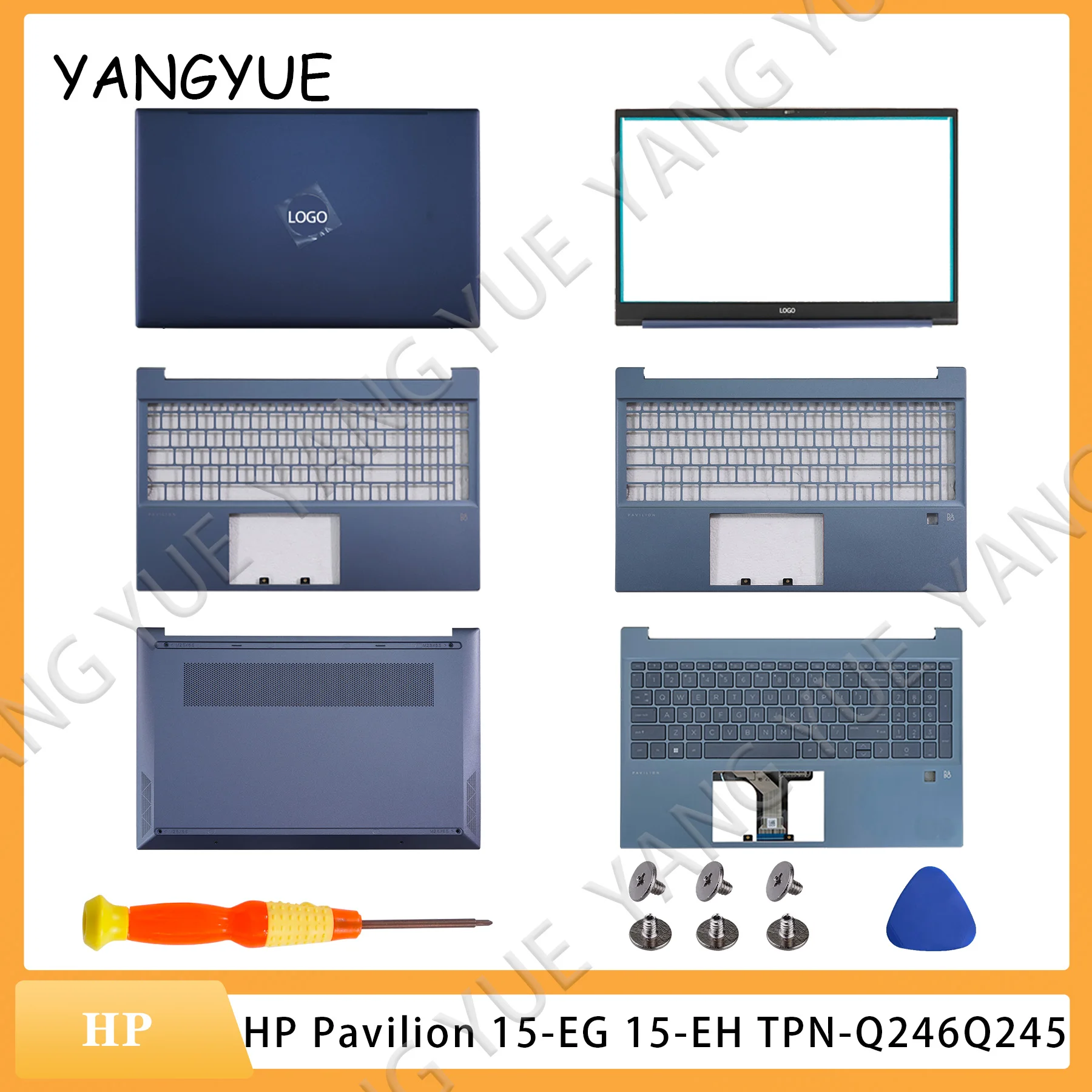 New-For-HP-Pavilion-15-EG-EH-TPN-Q246Q245-Laptop-Rear-Lid-Lcd-Back ...