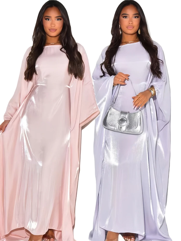 Ramadan-Eid-Satin-Batwing-Butterfly-Abaya-Dubai-Luxury-2024-Muslim-Maxi-Kaftan-Dress-Abayas-For ...