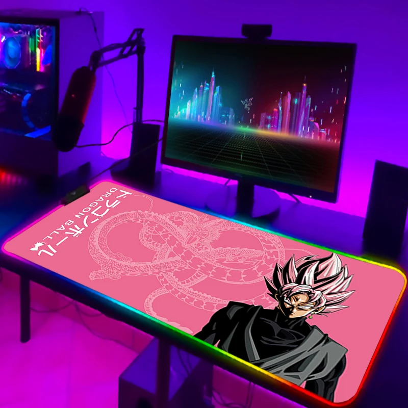Teclado pad dbz dragonball deskmat rgb mouse pad mause gamer tapete de ...