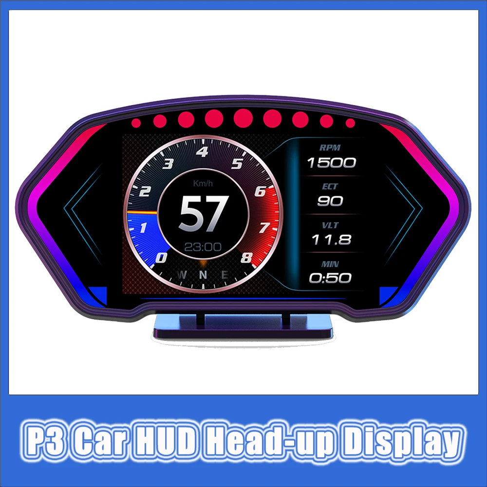 New-Car-OBD-GPS-Dual-System-Gauge-for-HUD-Head-up-Display-Slope-Meter ...