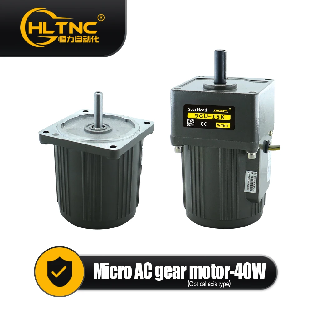 40W Micro AC Motor 110v 220v Single Phase Asynchronous Motor Gear Motor ...