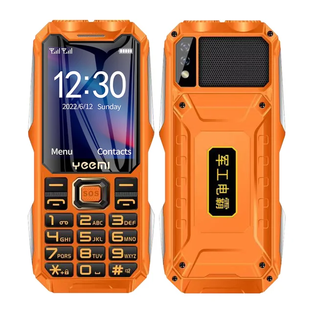 Original GSM 2G Rugged Phone Big Battery Dual Flashlight 2.4inch HD ...