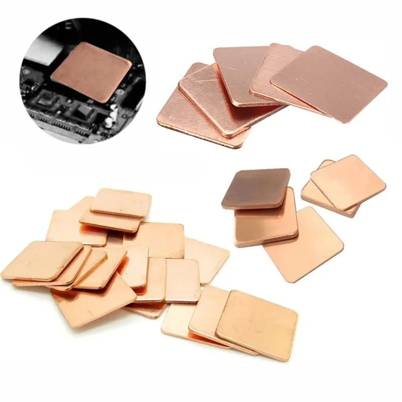 5-30Pcs-Laptop-Copper-Sheet-Plate-Strip-Shim-Thermal-Pad-Heatsink-Sheet ...