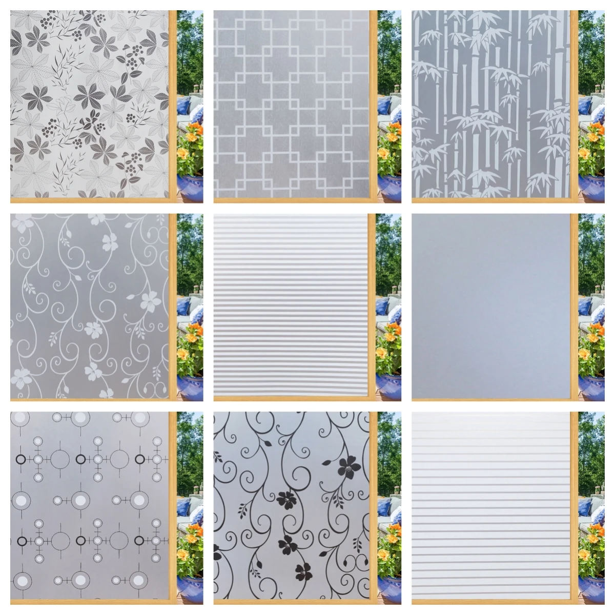 Wide-75-90-Cm-Window-Privacy-Film-Vinyl-Glass-Self-adhesive-Glass-Door ...