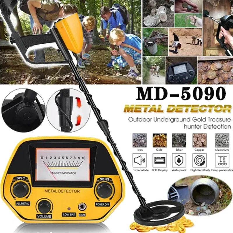 MD-5090-Metal-Detector-Portable-High-Precision-Hunter-Detector ...