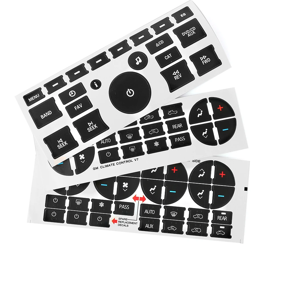 Hot-Sale-Car-Interior-Stickers-Radio-A-C-Climate-Control-Button-Repair ...