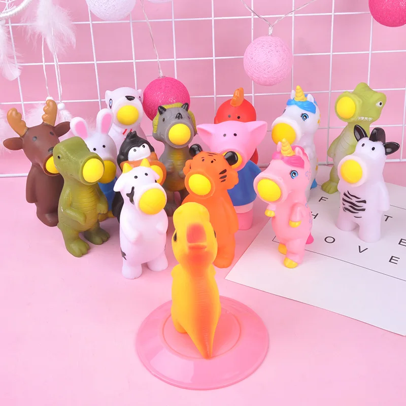 Generic Cartoon Unicorn Shoot Ball Kids Fidget Toys Funny Pop Out Foam ...